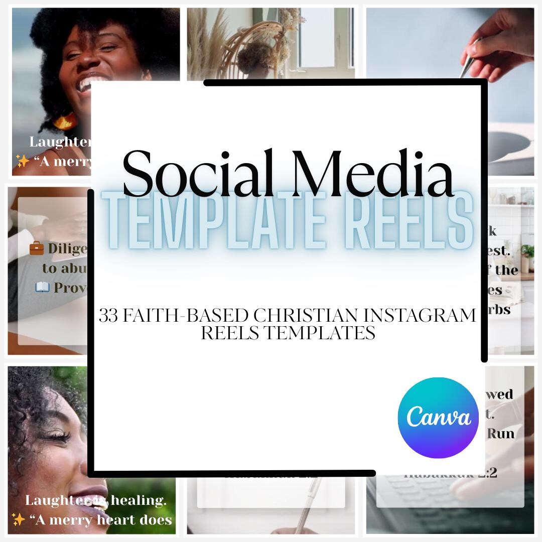 Christian Instagram Reels Templates: Faith-based Social Media (canva ...