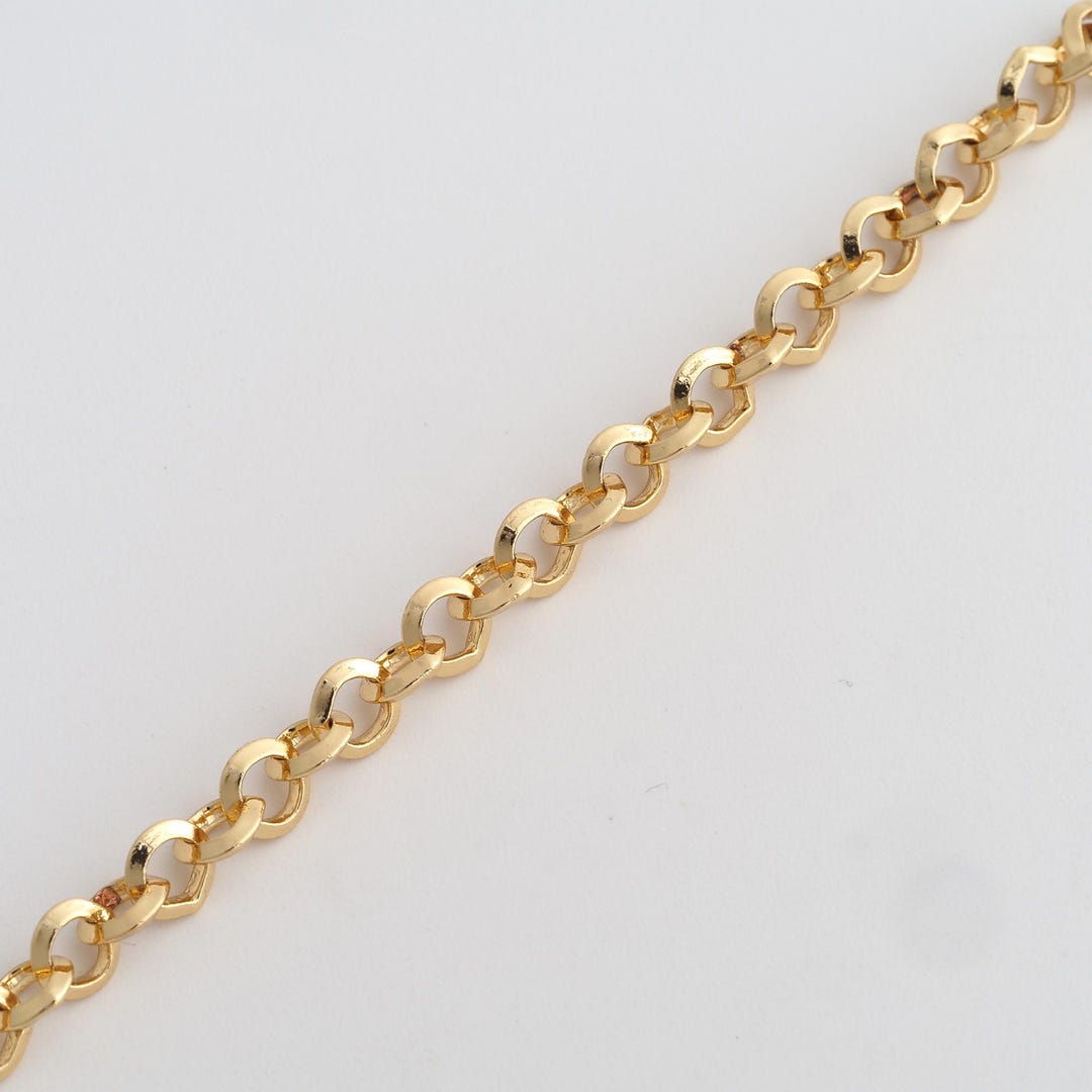 1 Mater Gold Round Chains,18k Gold Filled Thick Chains,twist Drawn Link ...