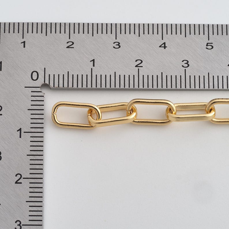 1 Mater Gold Square Chains,18k Gold Filled Thick Chains,small Drawn ...