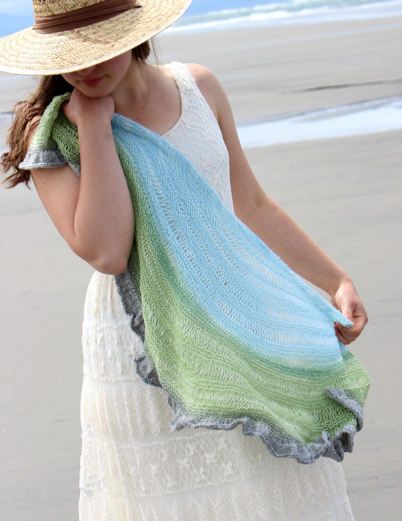Coastal Shawl PDF Knitting Pattern - Etsy