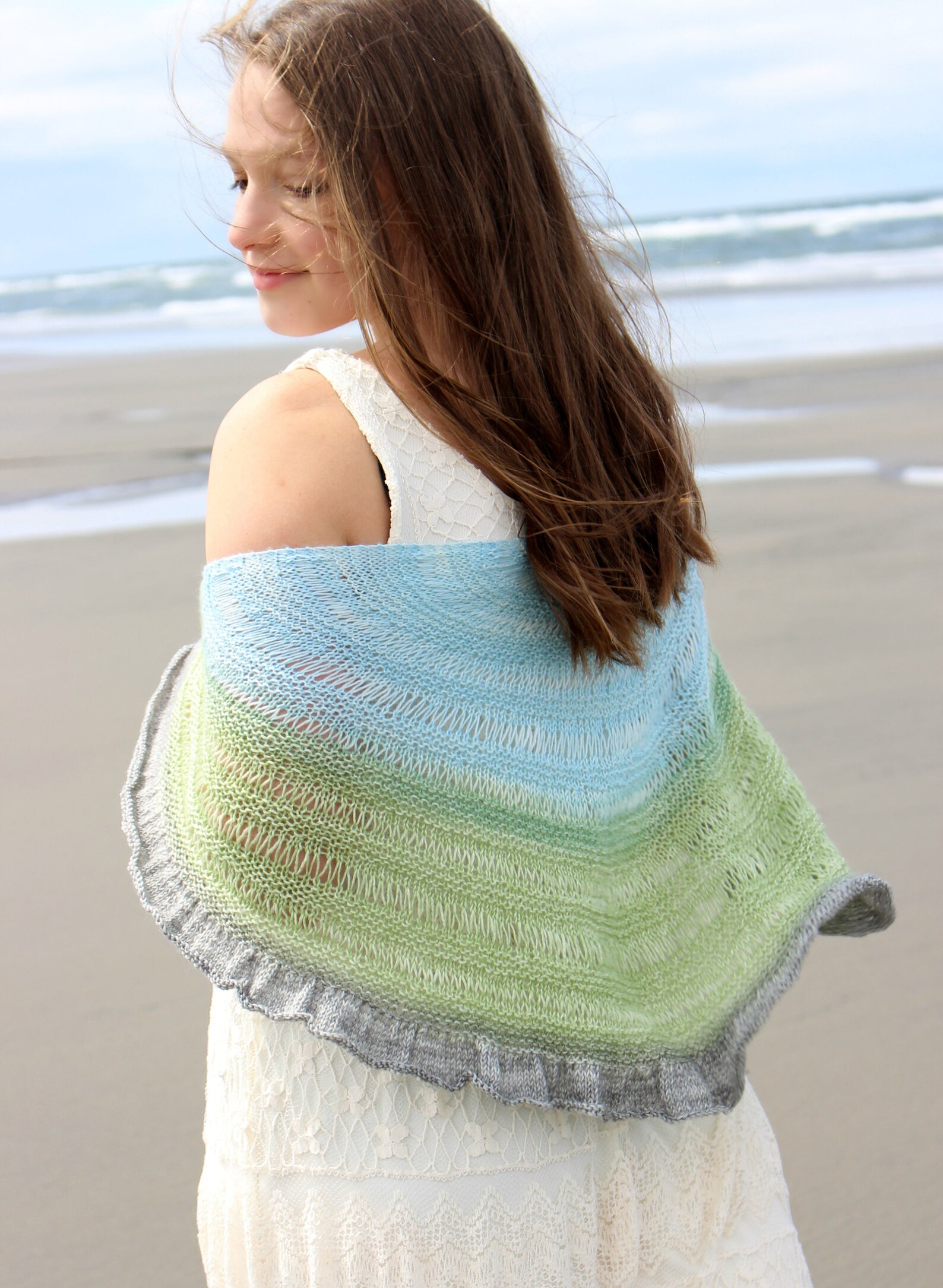 Coastal Shawl PDF Knitting Pattern - Etsy