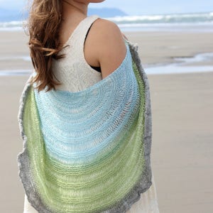 Coastal Shawl | PDF Knitting Pattern - Etsy