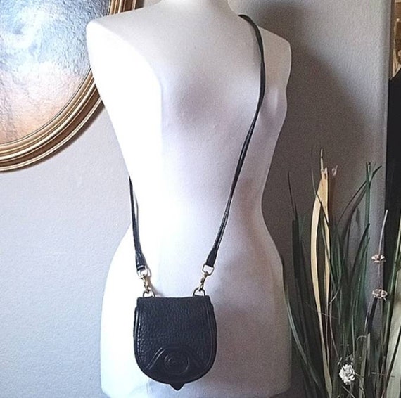 HTF Dooney & Bourke Black AWL Duck Flap Calvary Crossbody - Etsy