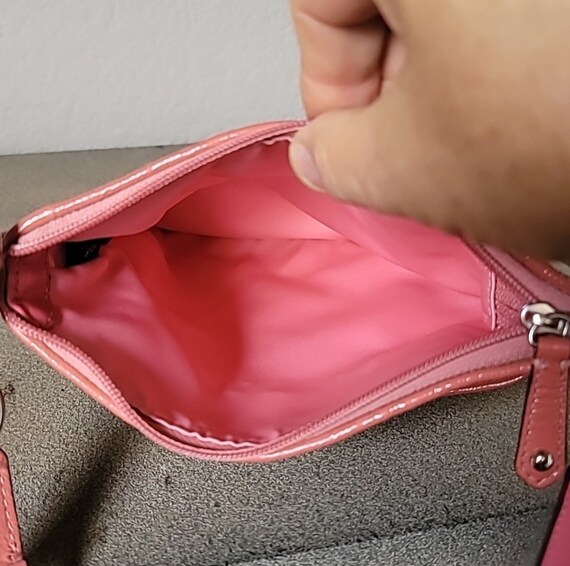 COACH Pink and Beige CC Signature Pink Floral Crossbo… - Gem