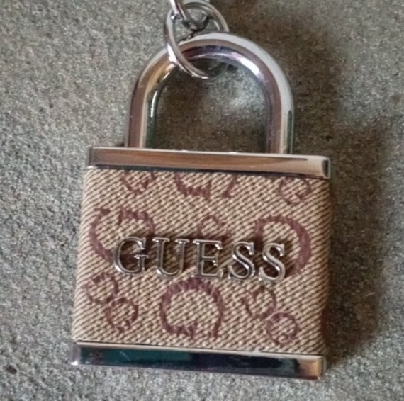 GUESS Canvas Coated Stainless Steel Signature Lock Pu… - Gem