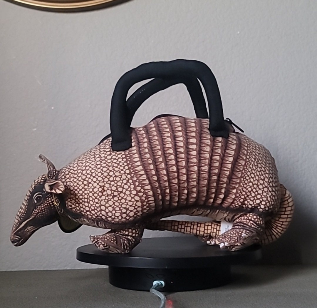 New Vintage ACCOUTREMENTS Plush Armadillo Handbag Purse. - Etsy