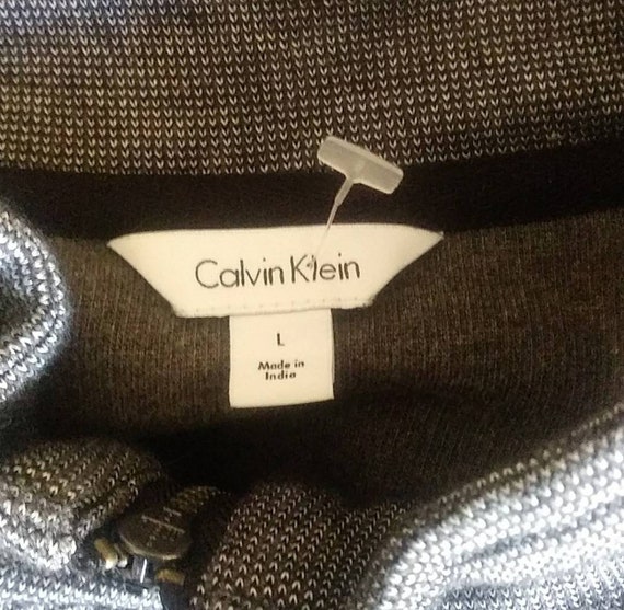NOS Calvin Kline mens 1/4 Zip Sweater. Large - Gem