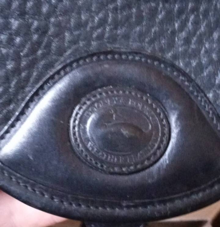 HTF Dooney & Bourke Black AWL Duck Flap Calvary Crossbody - Etsy