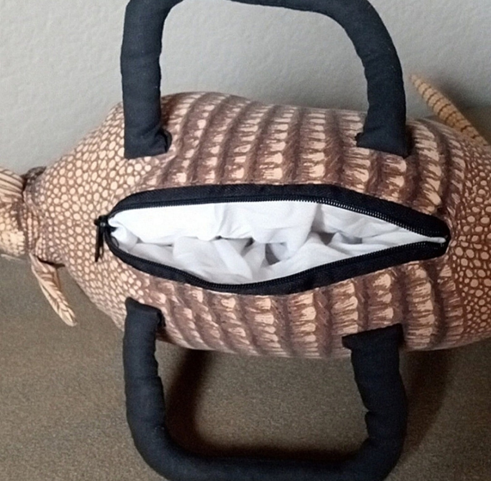 New Vintage ACCOUTREMENTS Plush Armadillo Handbag Purse. - Etsy