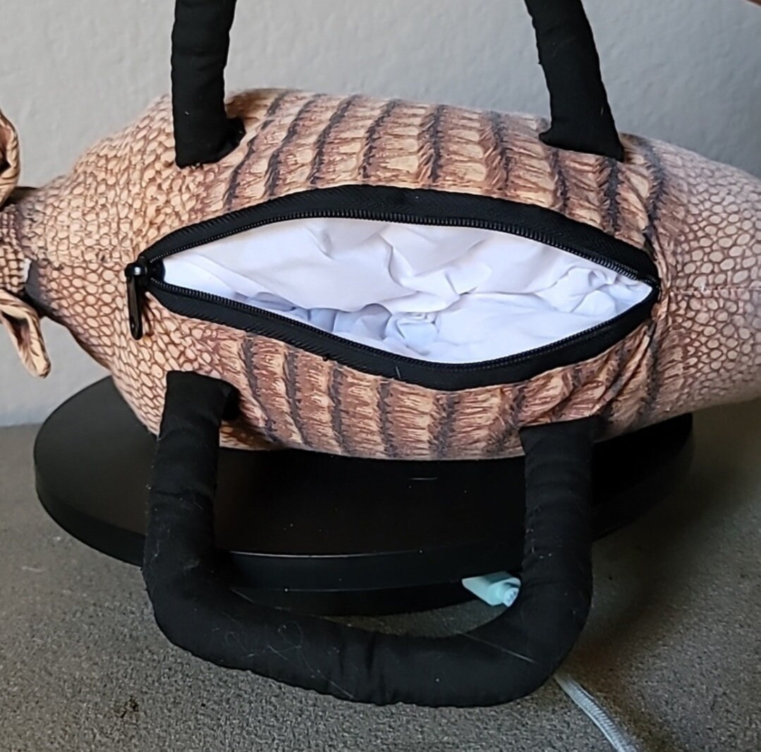 New! Vintage! ACCOUTREMENTS Plush Armadillo Handbag Purse. Adorable ...