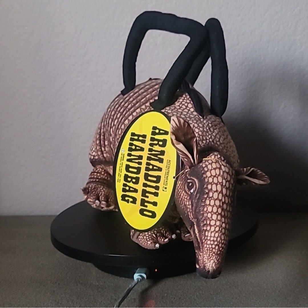 New Vintage ACCOUTREMENTS Plush Armadillo Handbag Purse. - Etsy