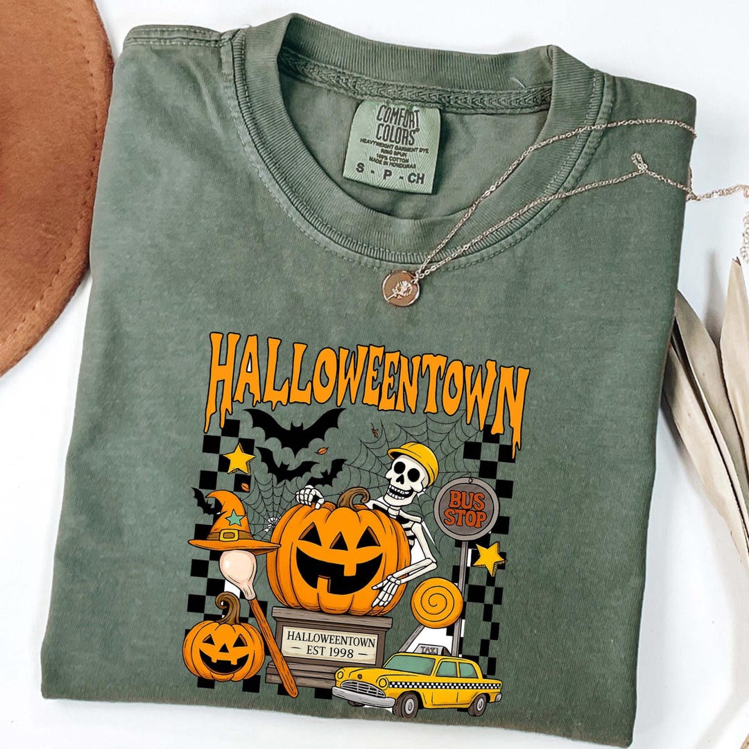 Halloweentown Shirt, Comfort Colors Halloween Tshirt, Retro ...