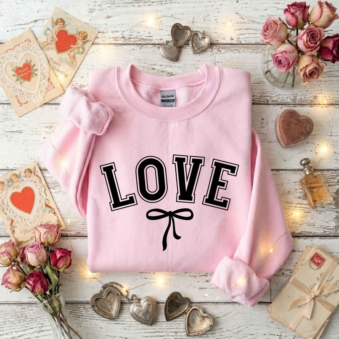 Love Sweatshirt, Heart Sweatshirt, Couple Sweatshirt, Valentines Day ...