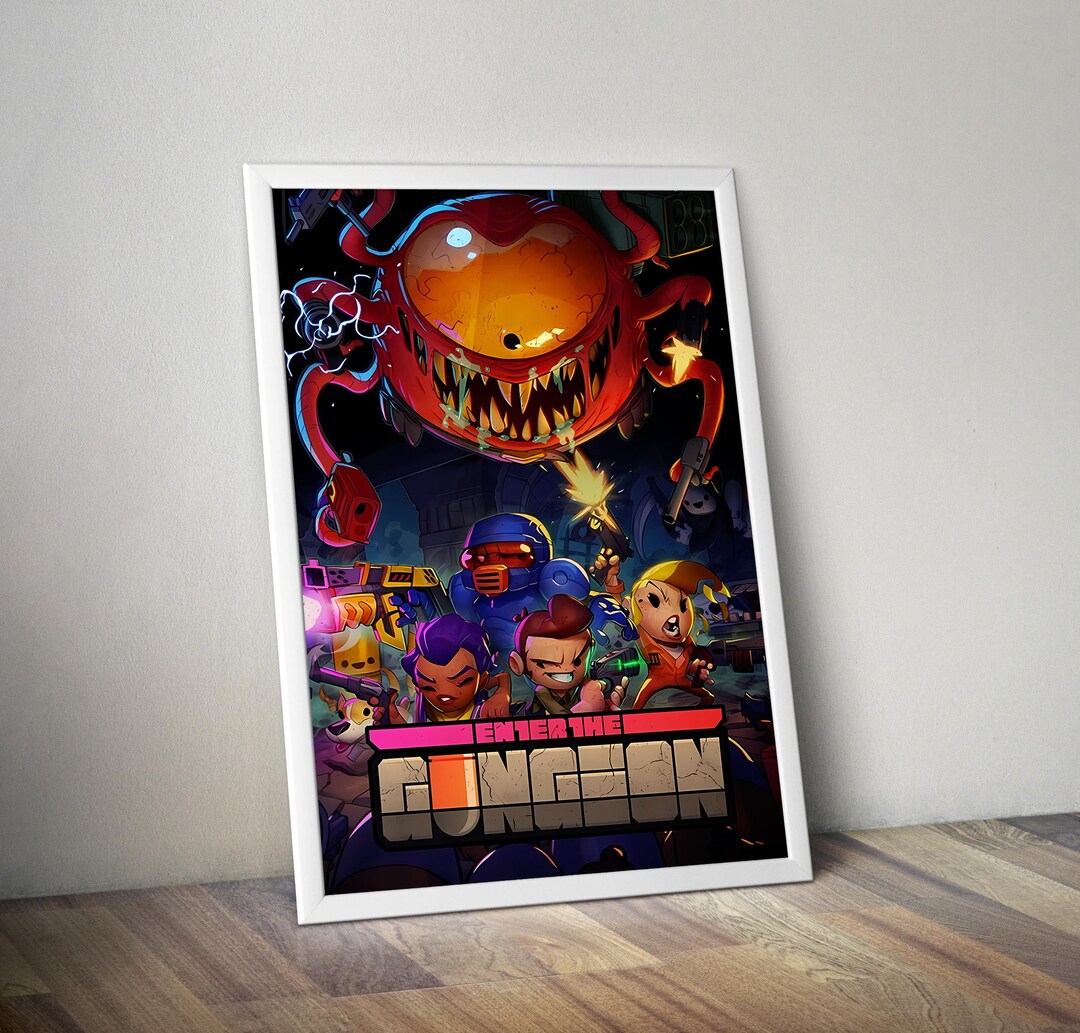 Enter the Gungeon Poster | Gaming Poster | Gaming Artwork | Gaming ...
