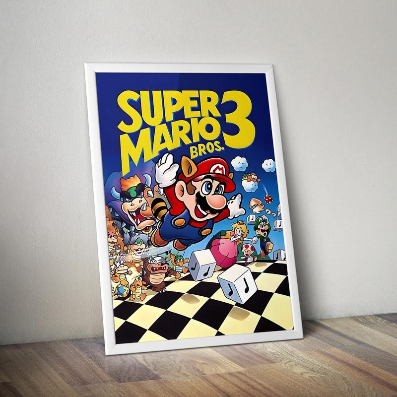 Super Mario Poster - Etsy