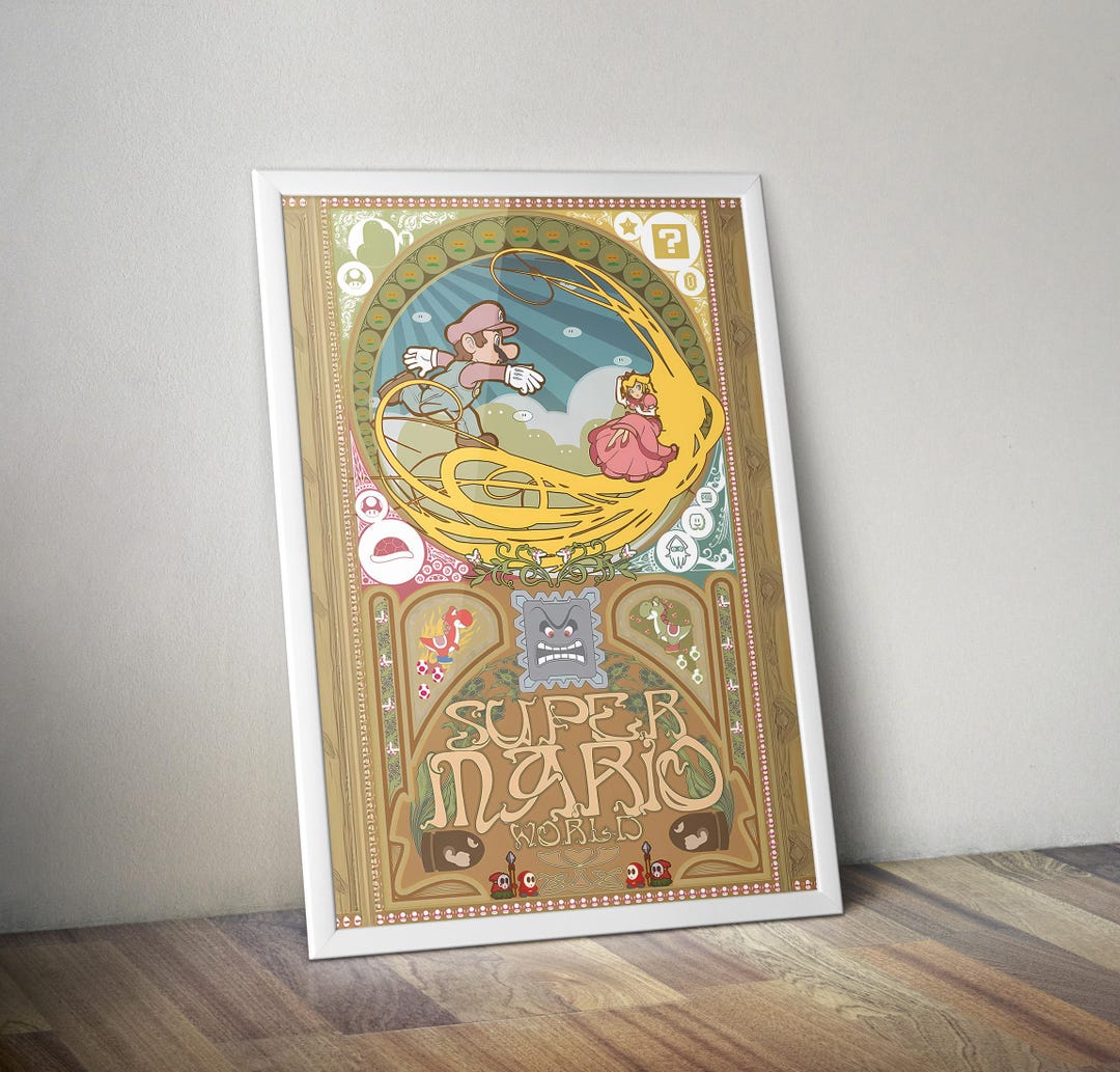 Super Mario World Poster | Gaming Poster | Gaming Artwork | Gaming ...