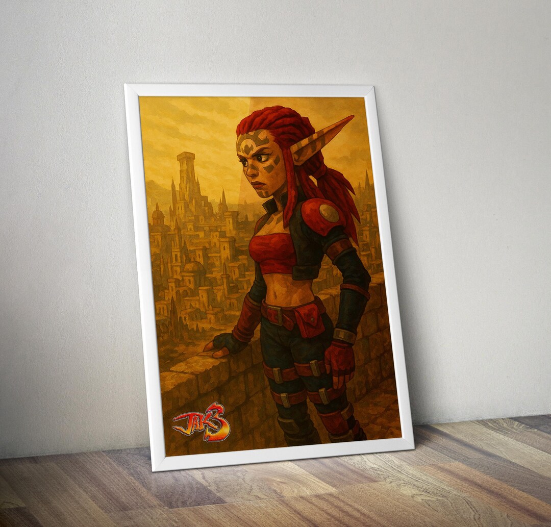 Jak 3 Ashelin Praxis Poster | Gaming Poster | Gaming Artwork | Gaming ...