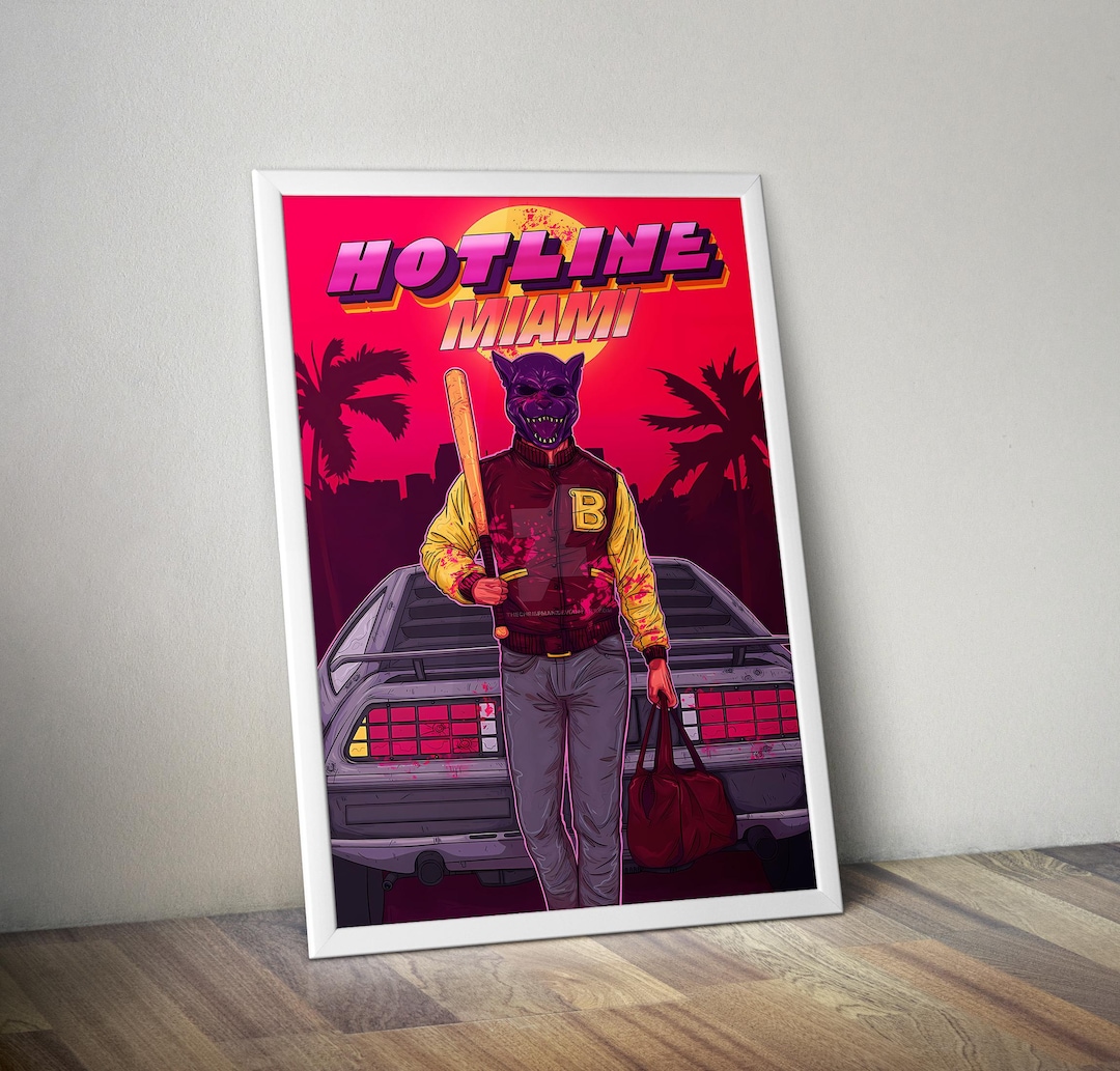 Hotline Miami Poster | Gaming Poster | Gaming Artwork | Gaming Decor ...