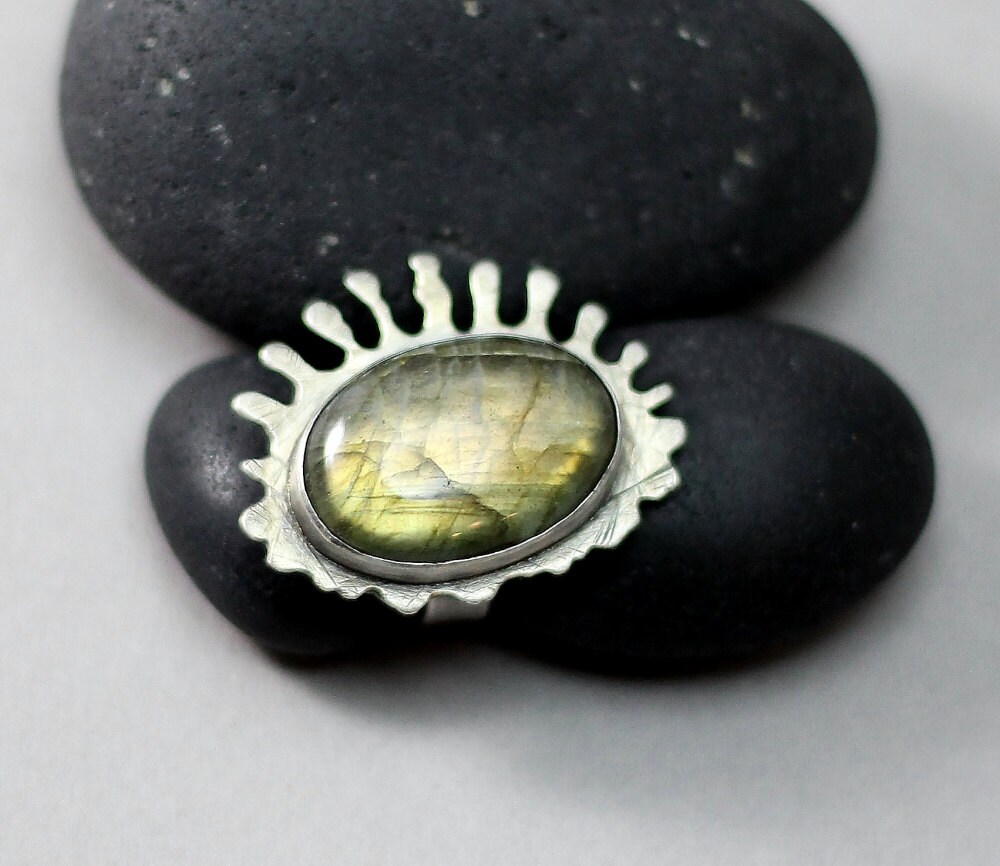 Labradorite Handmade Sterling Silver Ring "there is Always the Sun". - Etsy