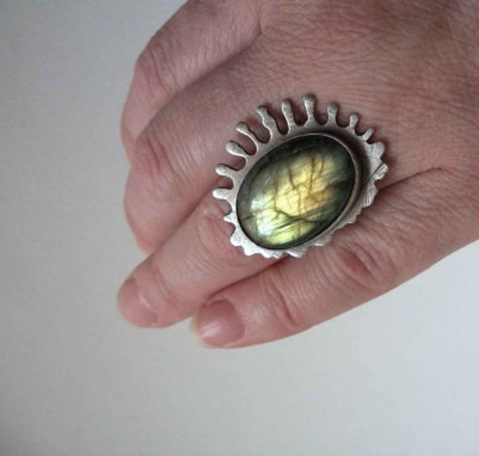 Labradorite Handmade Sterling Silver Ring "there is Always the Sun". - Etsy
