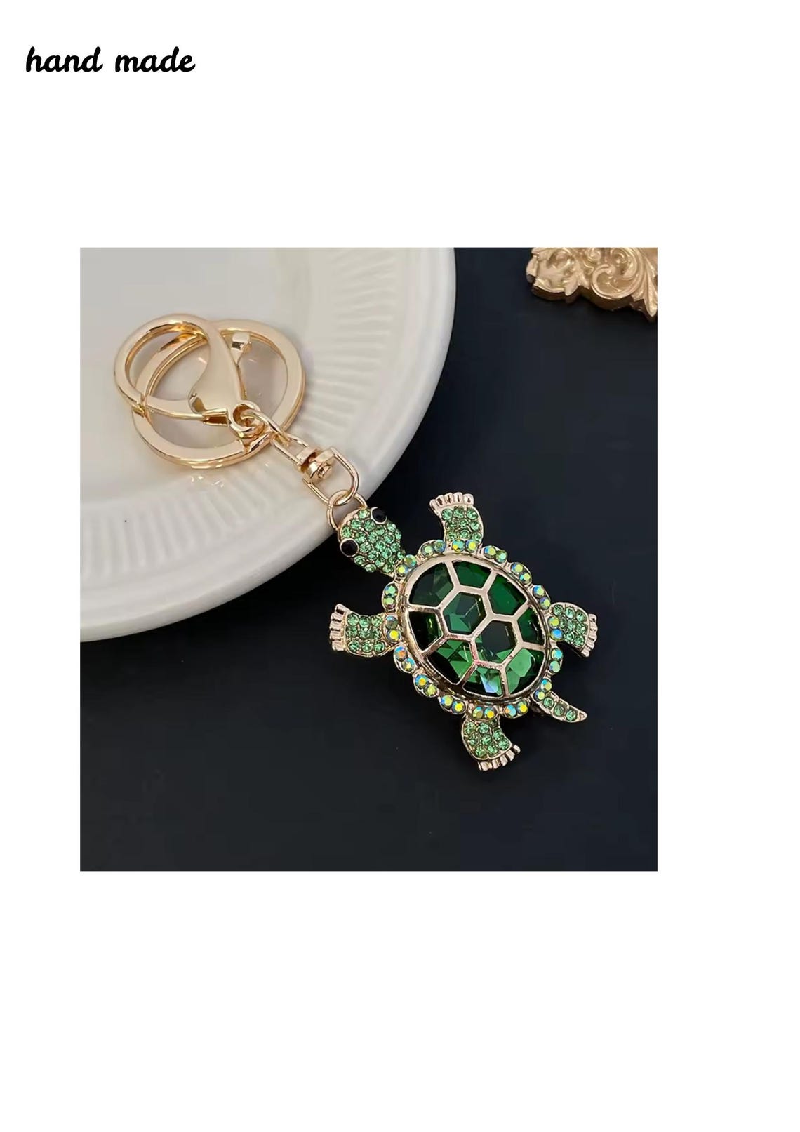 Funny Tortoise Keychain | Cute Animal Key Ring for Women | Luxury Bag ...