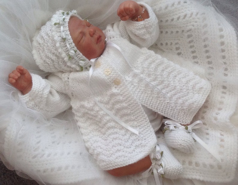 Baby Girls Knitting Pattern. PDF Download for Newborn Baby - Etsy