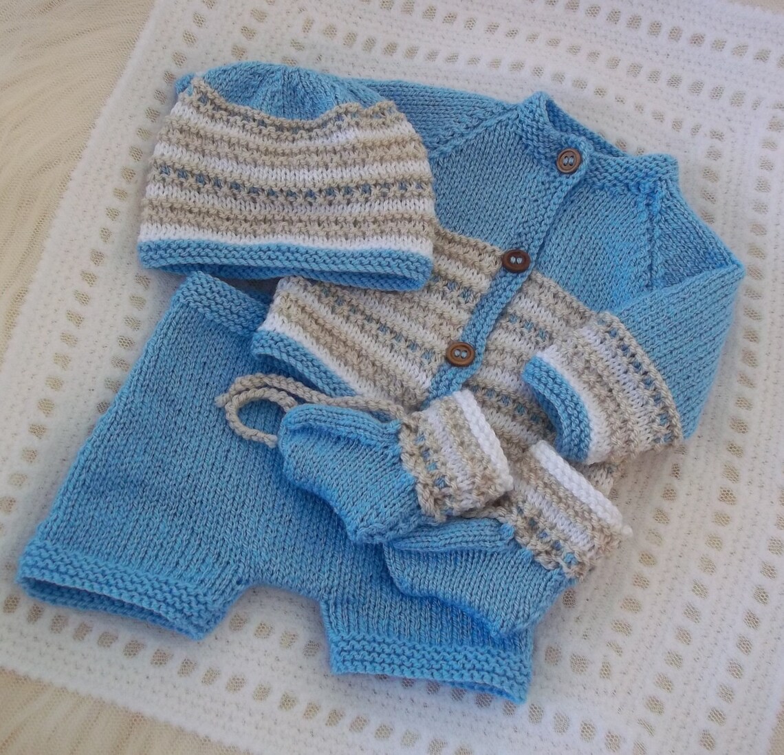 Unisex Knitting Pattern. Pdf Download. Newborn Baby Homecoming Outfit ...
