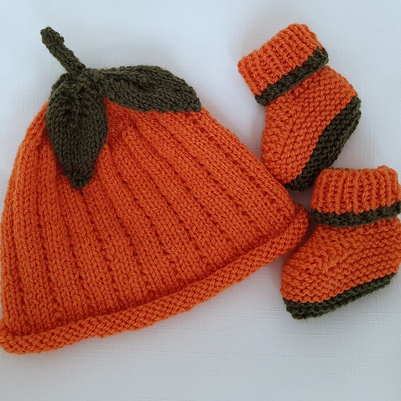 Pumpkin Baby Booties - Etsy