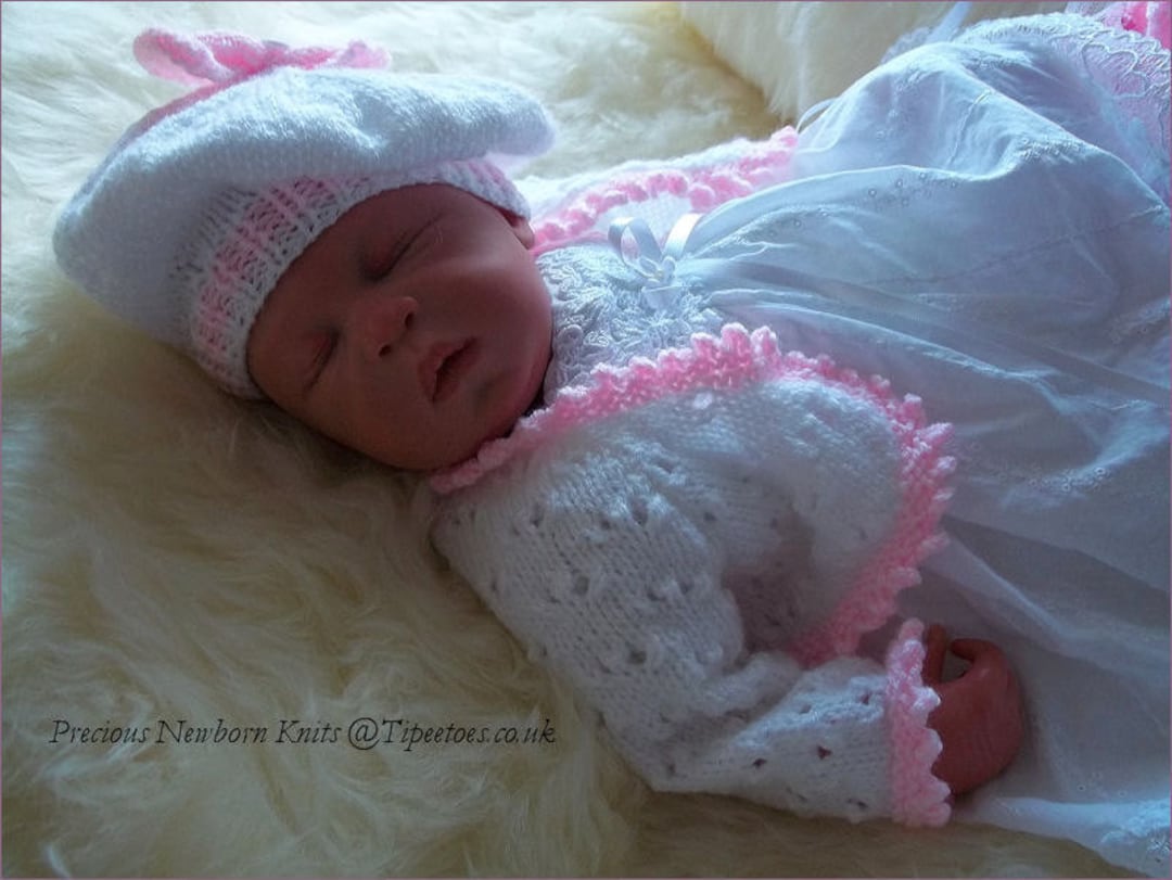 Baby Girls Knitting Pattern, Pdf Download for Newborn Baby Girls ...