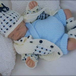 Baby Outfit Knitting Pattern: Cardigan, Pants, Hat & Booties (digital ...