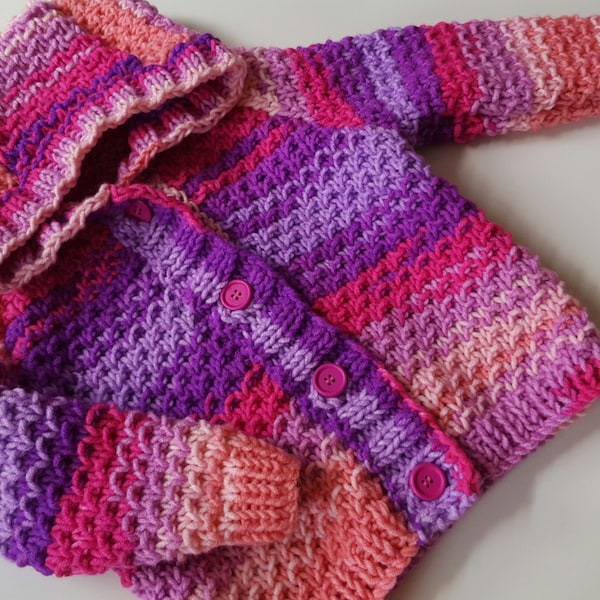 Toddler's Hooded Cardigan Pattern - Etsy