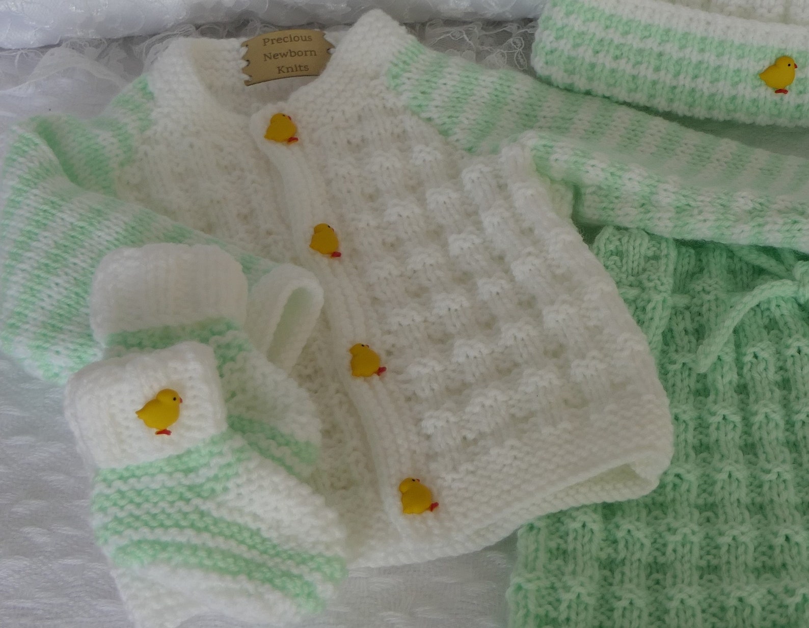 Unisex Baby Knitting Pattern. Pdf Download for a Gender Neutral Newborn ...