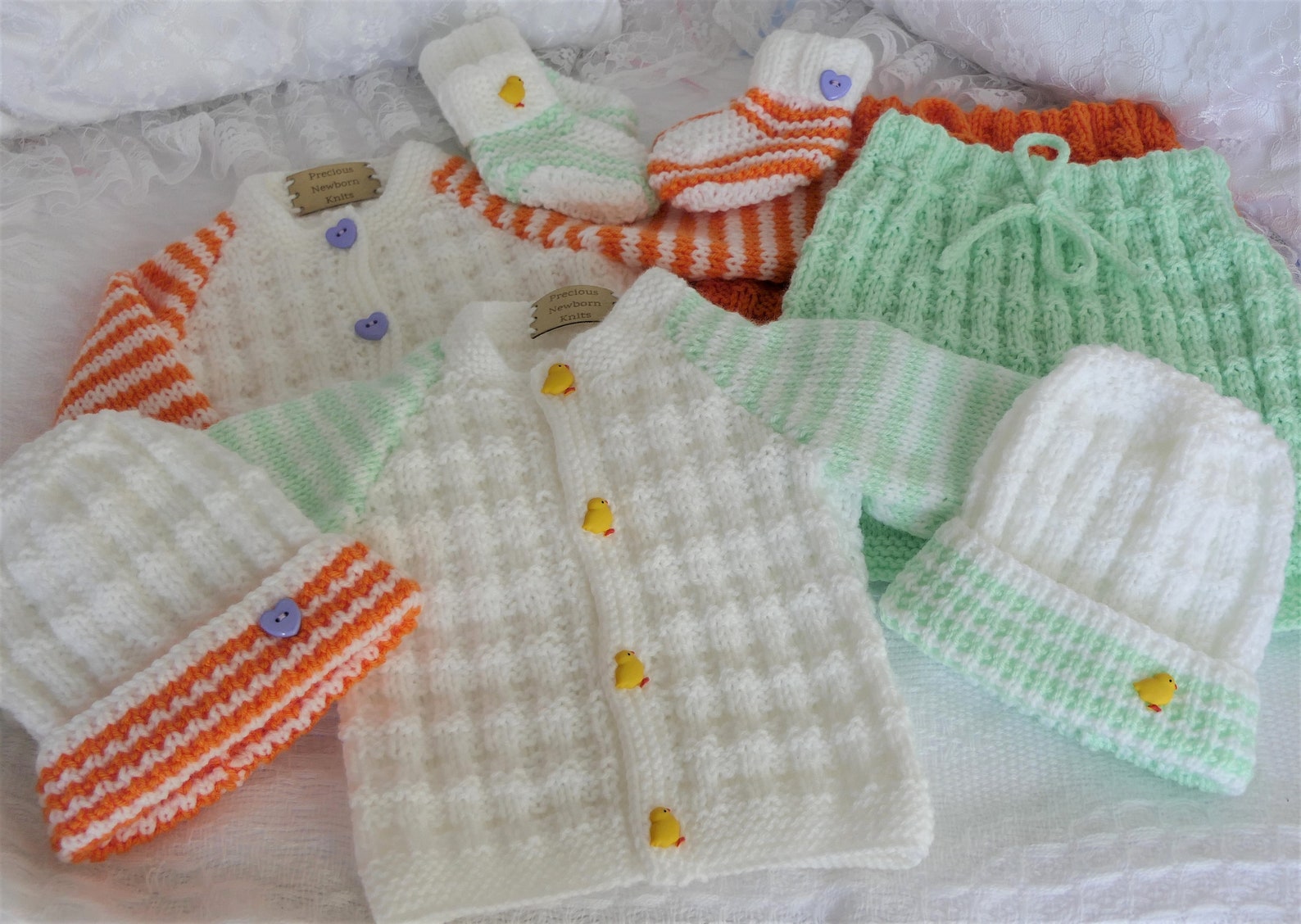 Unisex Baby Knitting Pattern. Pdf Download for a Gender Neutral Newborn ...