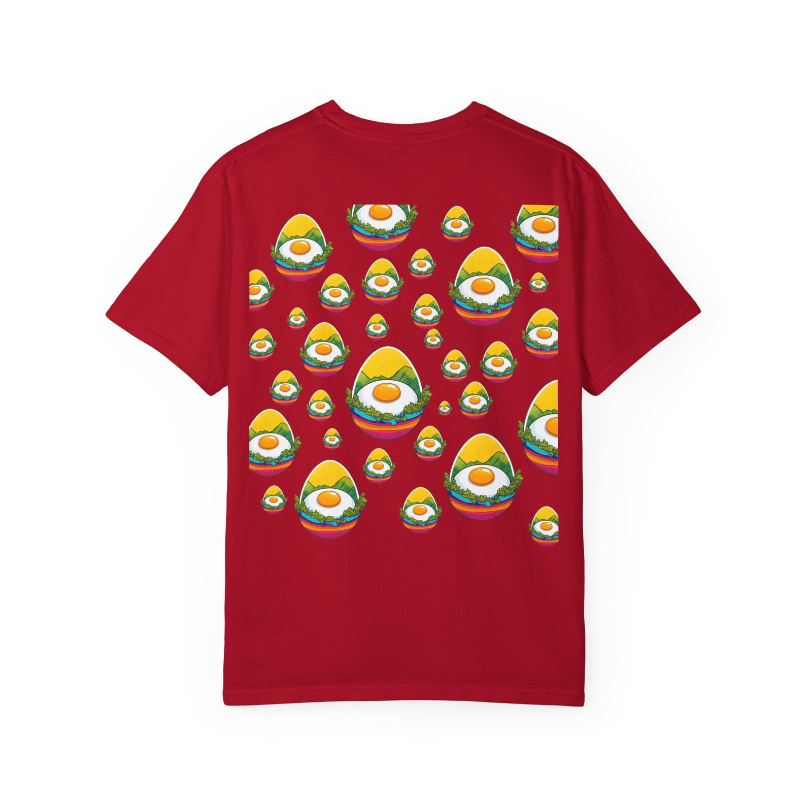 Colorful Egg Inspired Tee, Fun Casual Wear, Eco-friendly Apparel, Cute ...