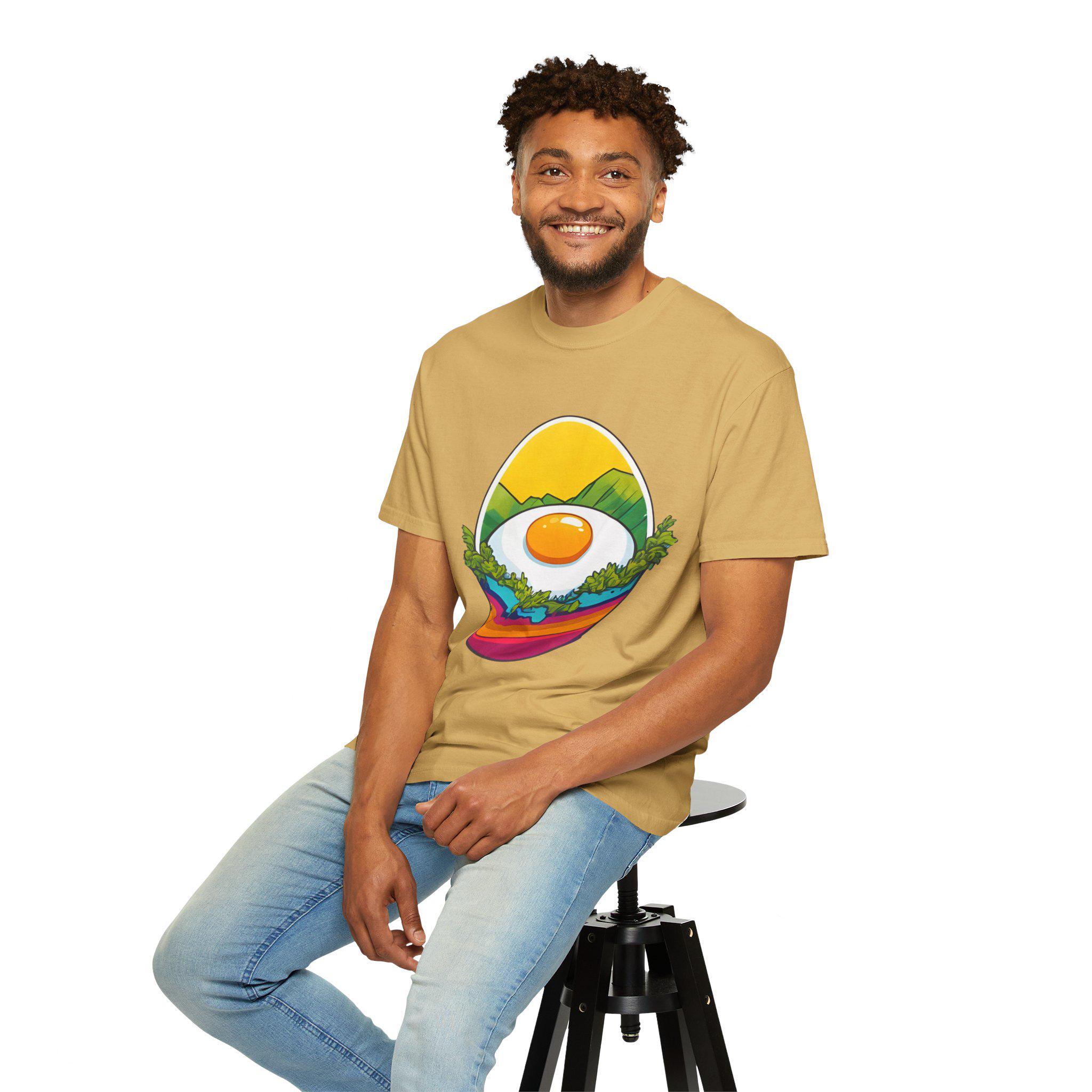 Colorful Egg Inspired Tee, Fun Casual Wear, Eco-friendly Apparel, Cute ...