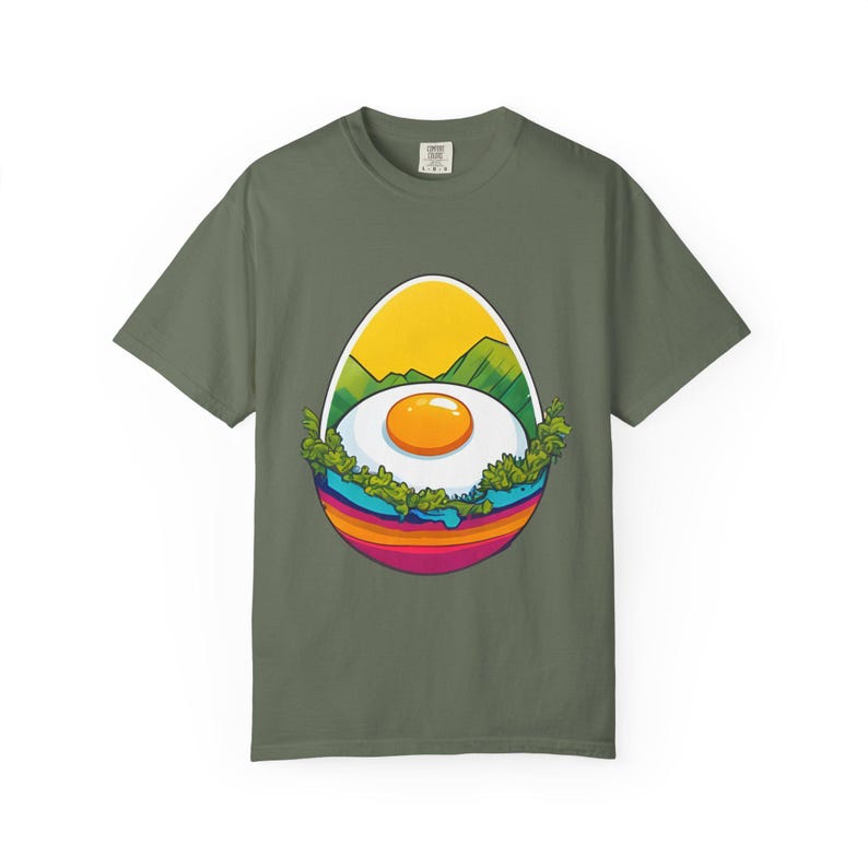 Colorful Egg Inspired Tee, Fun Casual Wear, Eco-friendly Apparel, Cute ...