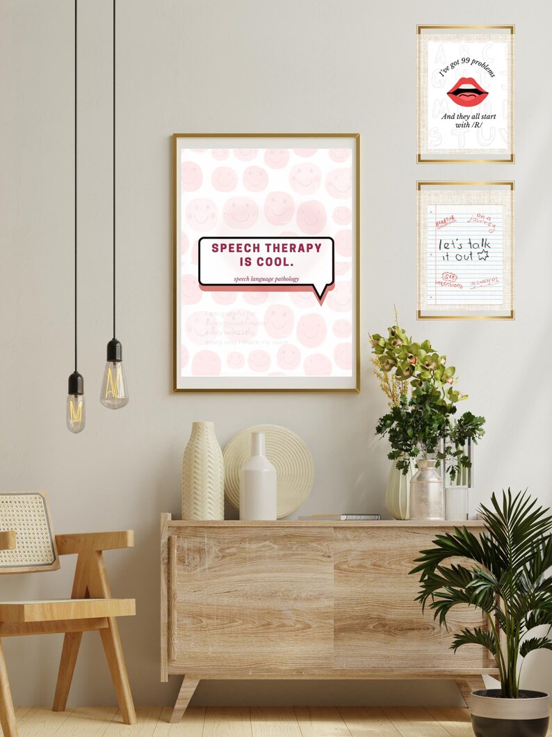 Speech Therapy is Cool Poster | SLP Wall Art | Printable Speech ...