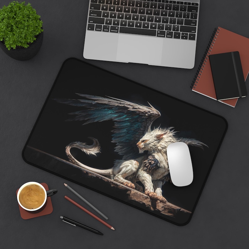 Griffin Desk Mat: Duke Vapula Fantasy Gaming Mouse Pad - MTG Play Mat ...