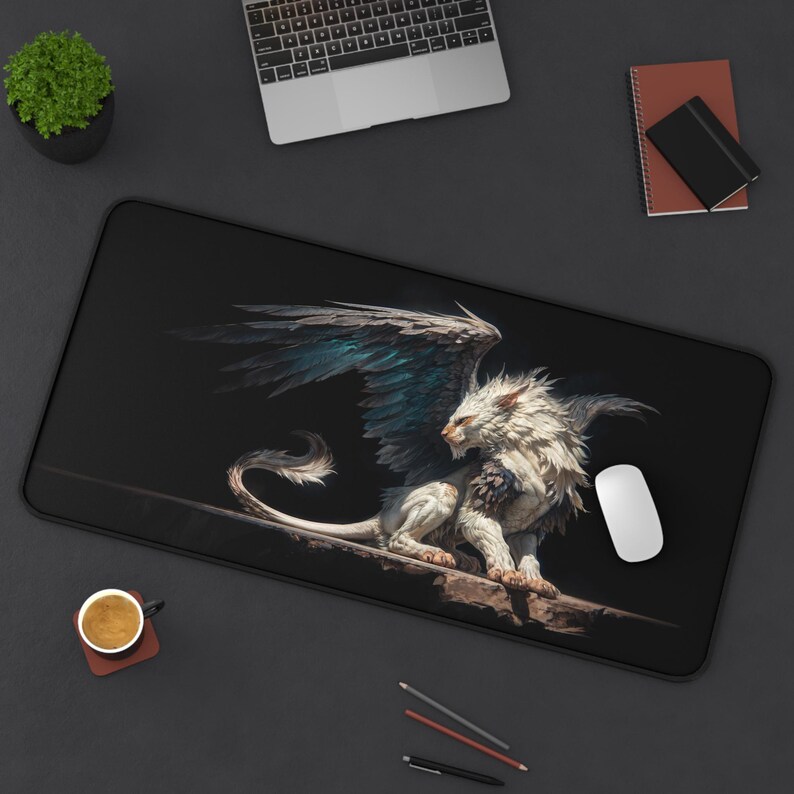 Griffin Desk Mat: Duke Vapula Fantasy Gaming Mouse Pad - MTG Play Mat ...