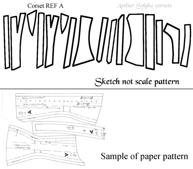 Ref A PDF Digital File Pattern Hand Drafted From Antique - Etsy