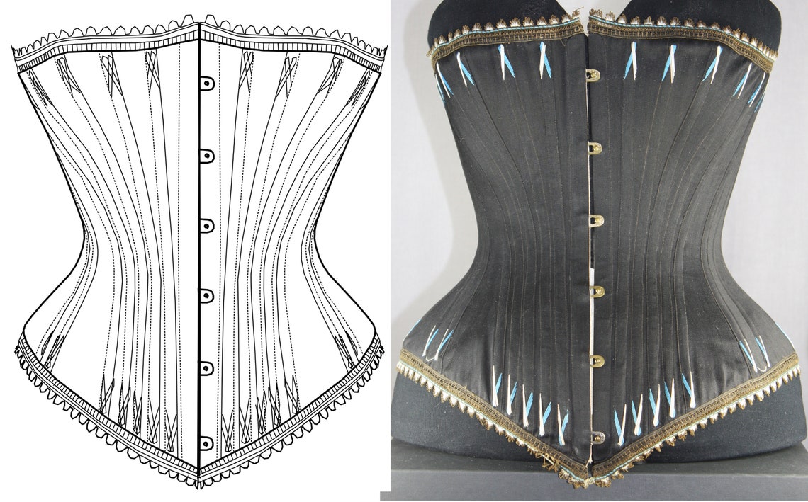 REF KIVAL PDF Digital File Antique Victorian Corset Pattern - Etsy
