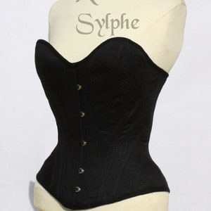 23 Inches Waist Size Edwardian Black Dots Cotton Coutil - Etsy