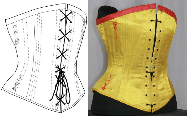 REF JOATI PDF Digital File Antique Victorian Corset Pattern - Etsy