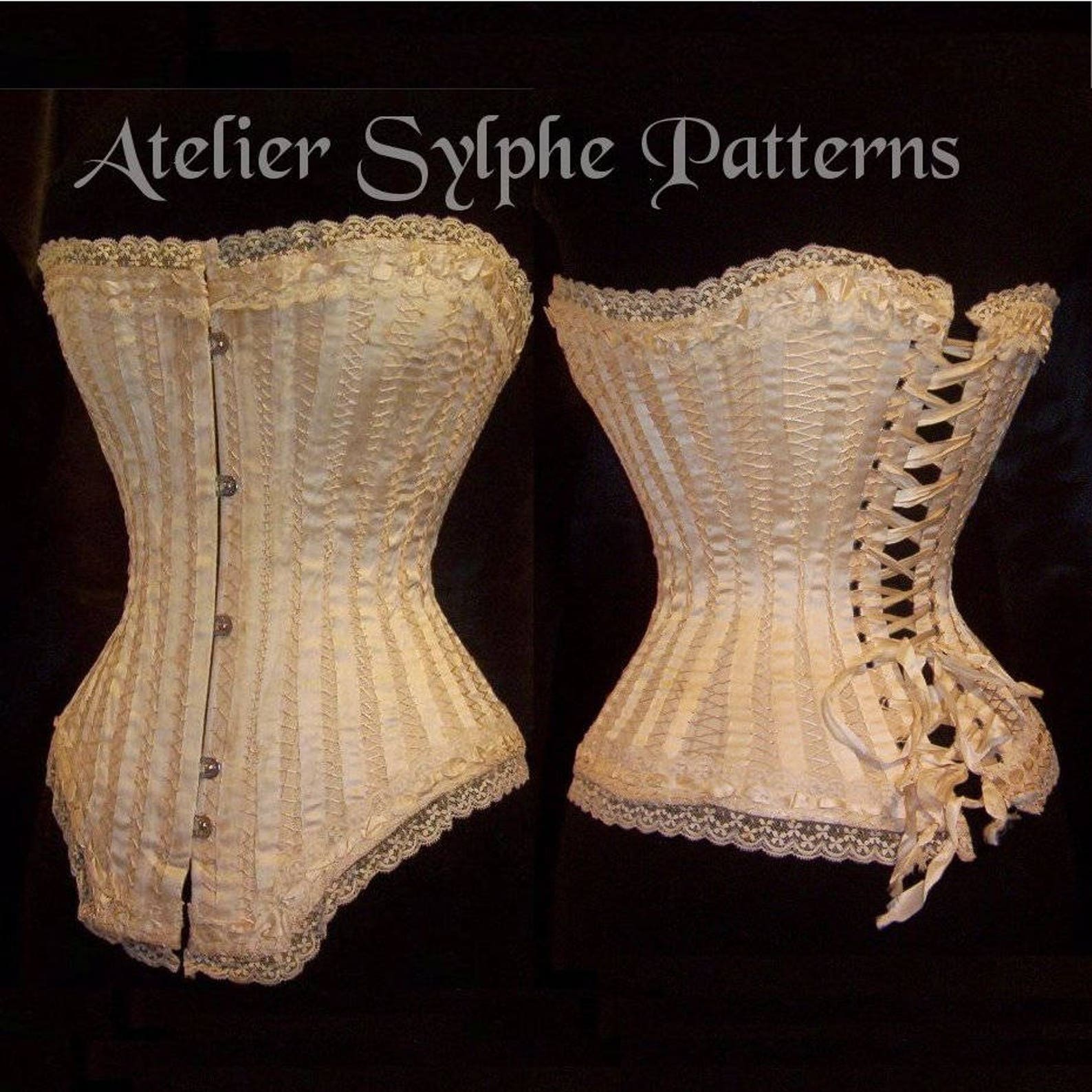REF K PDF Digital File Pattern From Antique Edwardian Corset - Etsy