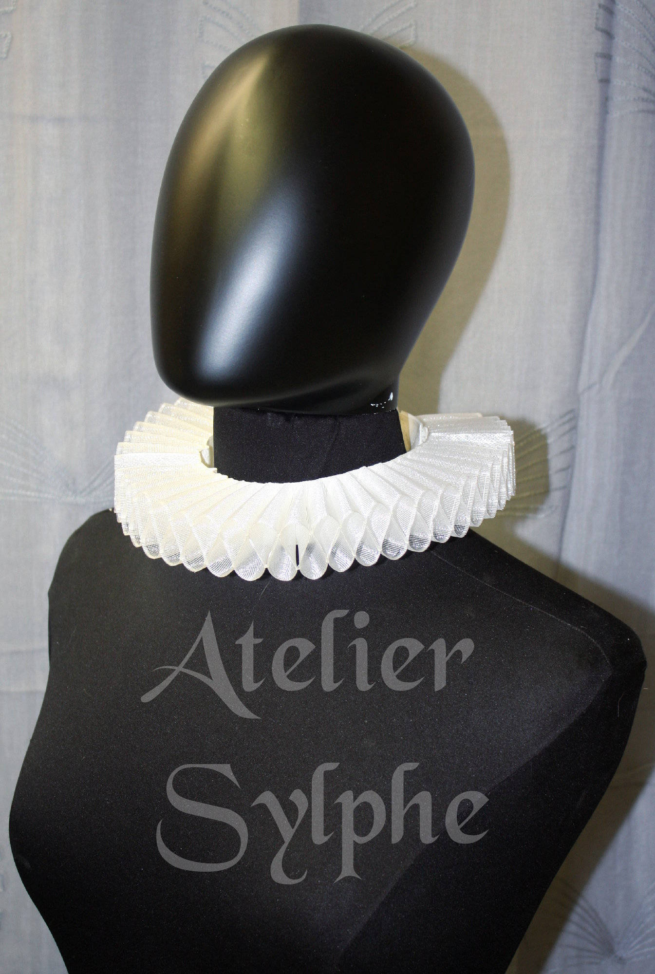 White Fantasy Ruffle Neck Elizabethan Collar With Delicate | Etsy