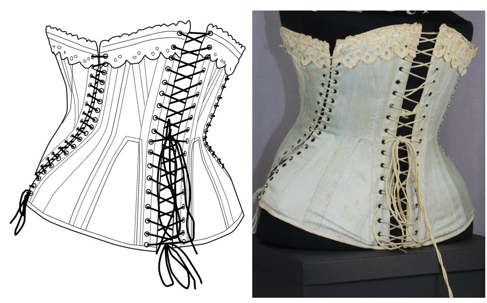 REF MAMER PDF Digital File Antique Maternity Corset Pattern 30 Inches ...