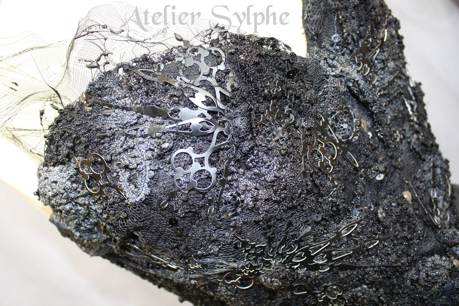 Corset 23 Inches Waist Size Fantasy Black Painted Lace With - Etsy