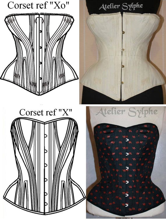 Two Patterns PDF Digital File REF Xo for Victorian Corset From - Etsy