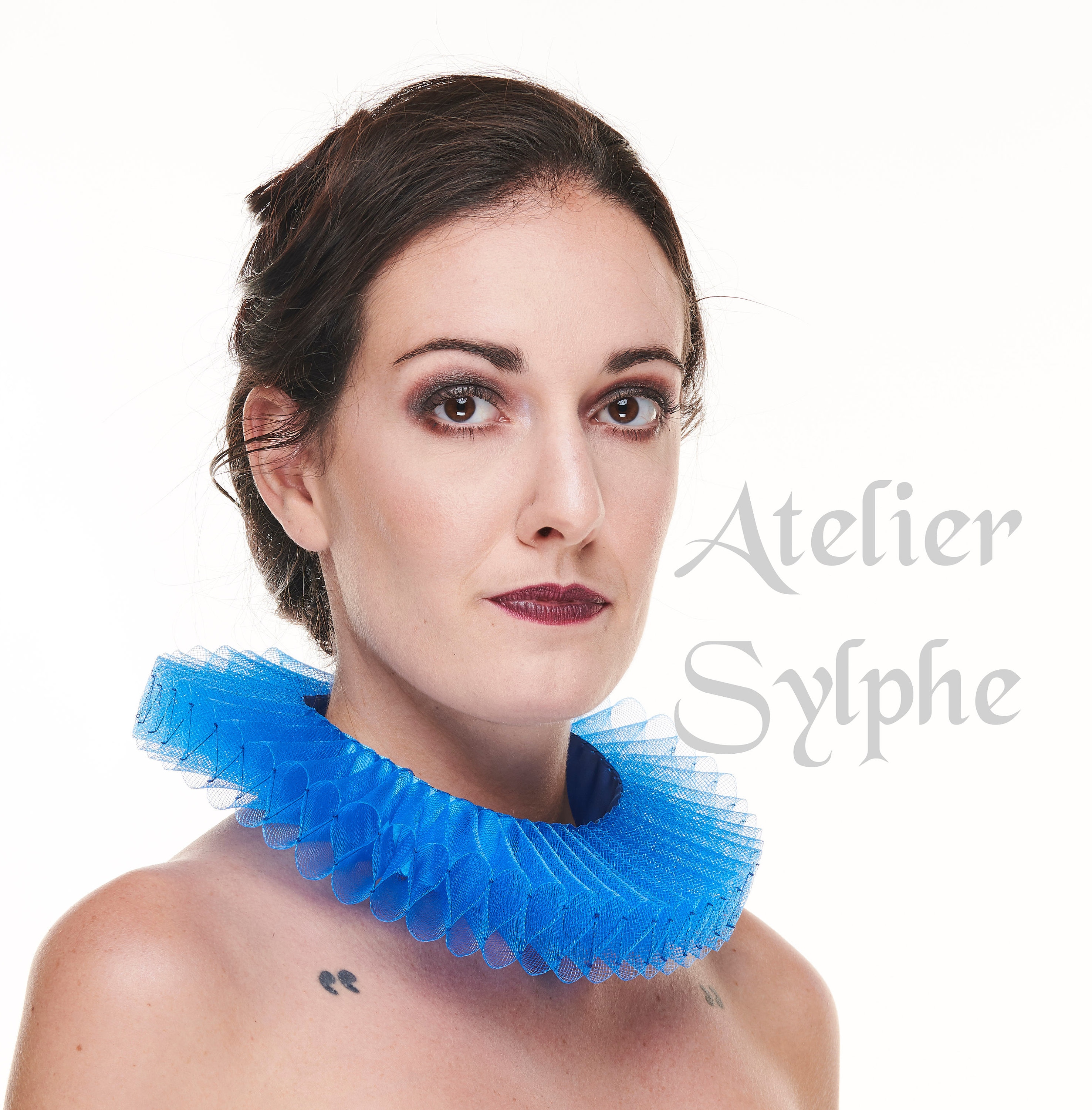 Blue Fantasy Ruffle Neck Elizabethan Collar With Delicate Soft | Etsy