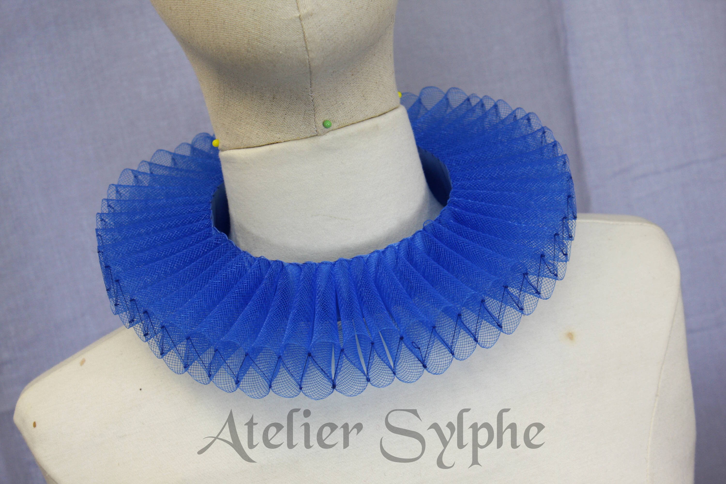 Blue Fantasy Ruffle Neck Elizabethan Collar With Delicate Soft | Etsy